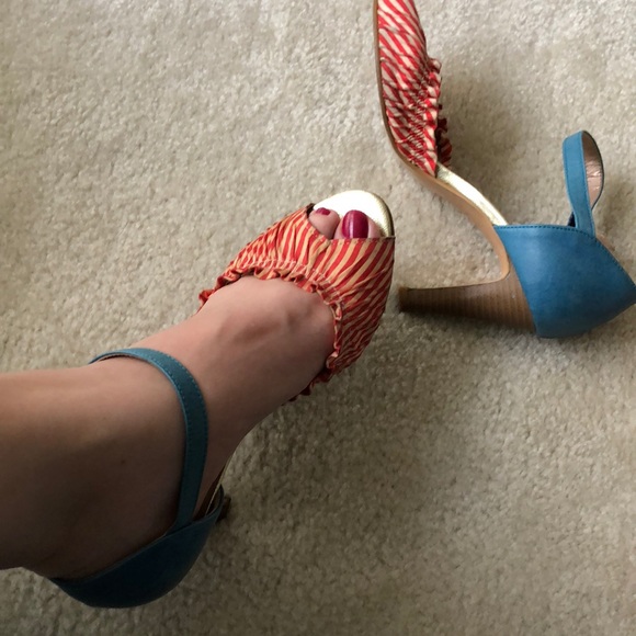 Shoes | Cute Funky Sandals Heels | Poshmark